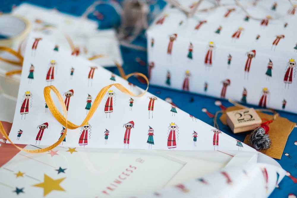 Personalised Family Portrait Wrapping Paper - Posterhaste