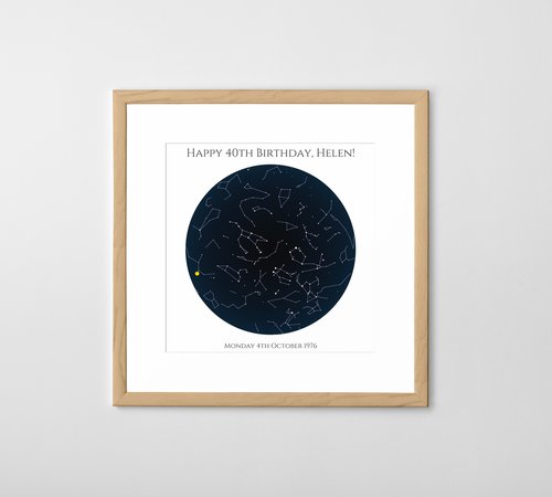 Personalized Star Map Print, Poster or Canvas - Posterhaste